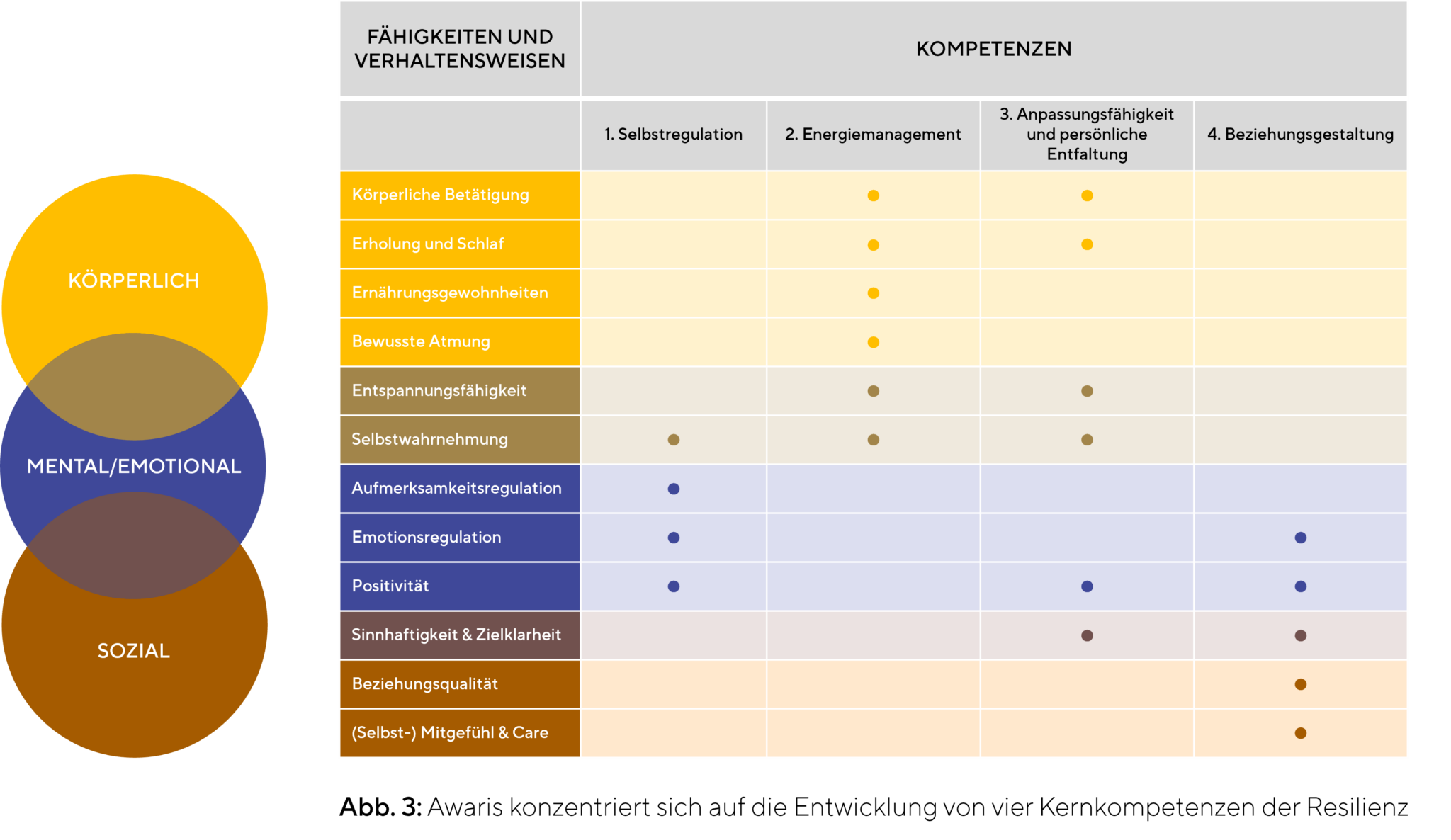 Das Awaris Rahmenmodell für Resilienz - Awaris